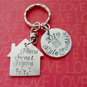 Our First Home Keychain Home Sweet Home Key Chain | Etsy
