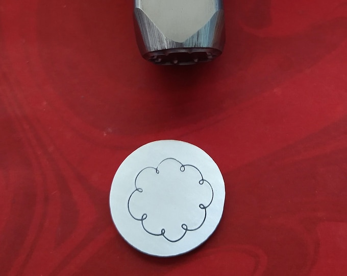 Destash Cloud Circle Border Metal Design Stamp-used Pre-owned ...