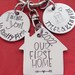 Our First Home Keychain Home Sweet Home Key Chain - Etsy