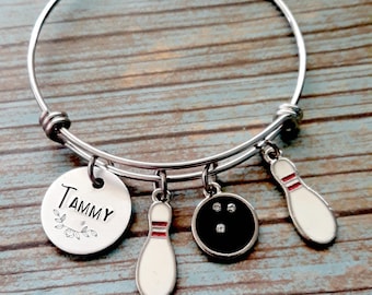 Bowling Charm Bracelet - Etsy
