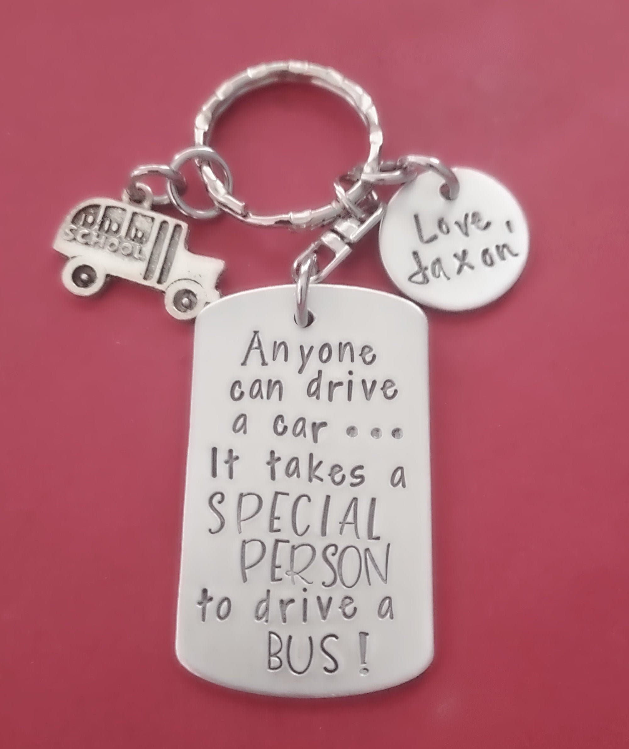 School Bus Driver Gift Personalized Hand Stamped School Bus - Etsy