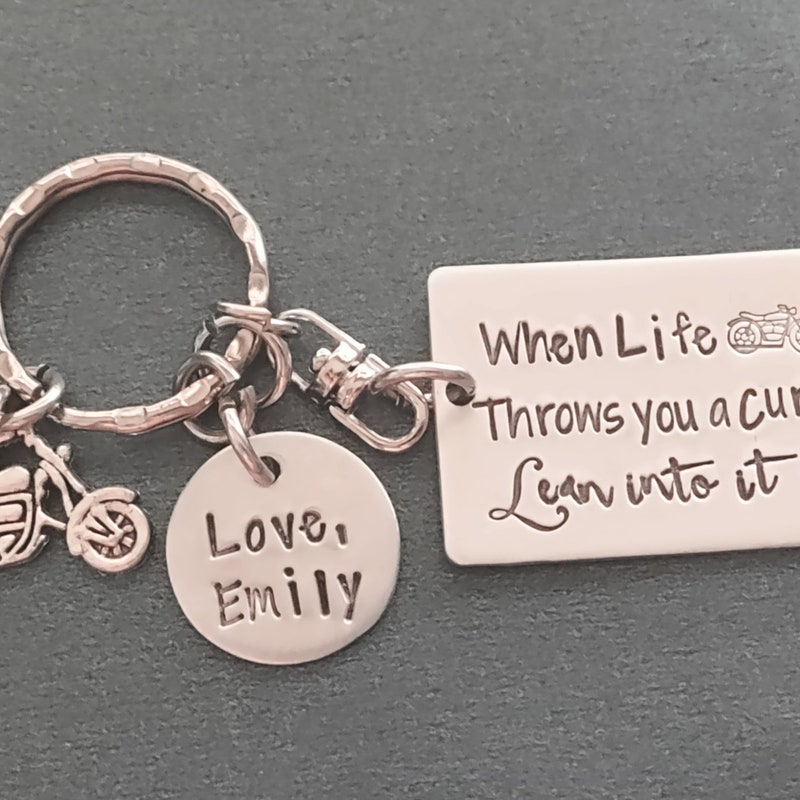 Motorcycle Keychain - Etsy