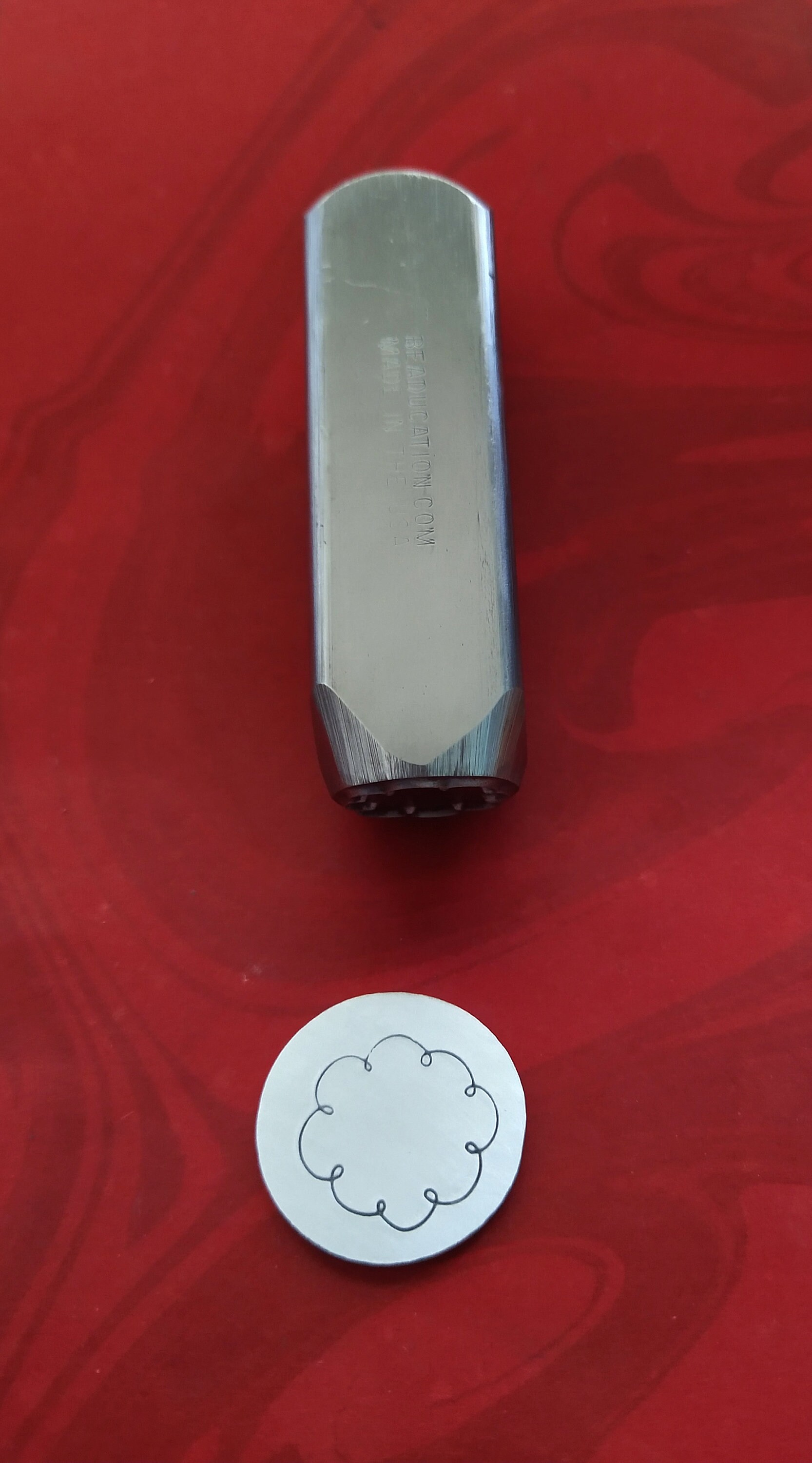 Destash Cloud Circle Border Metal Design Stamp-used Pre-owned - Etsy