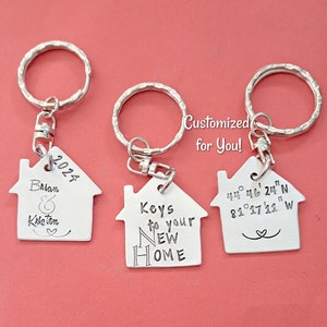 Our First Home Keychain, Home Sweet Home Key Chain, Housewarming, First ...