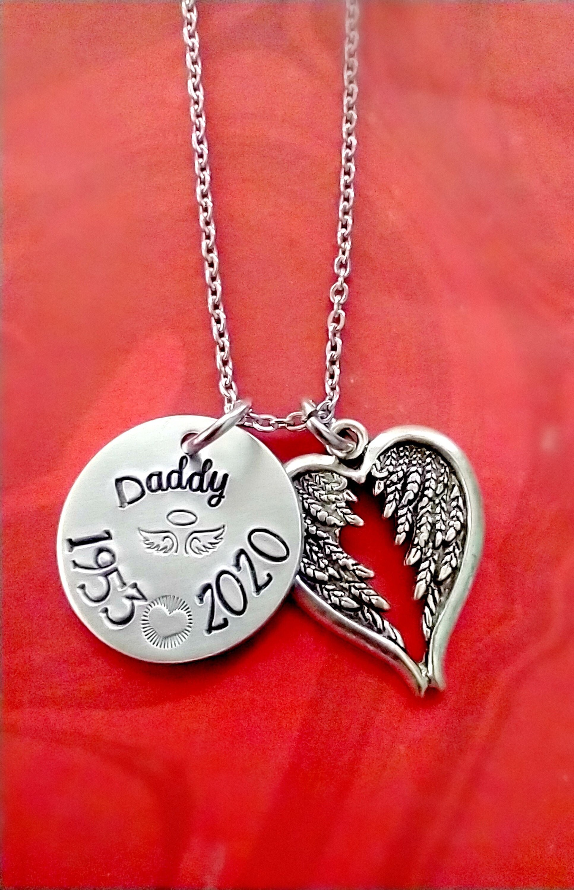 Memorial Necklace Sympathy Gift in Loving Memory Of | Etsy