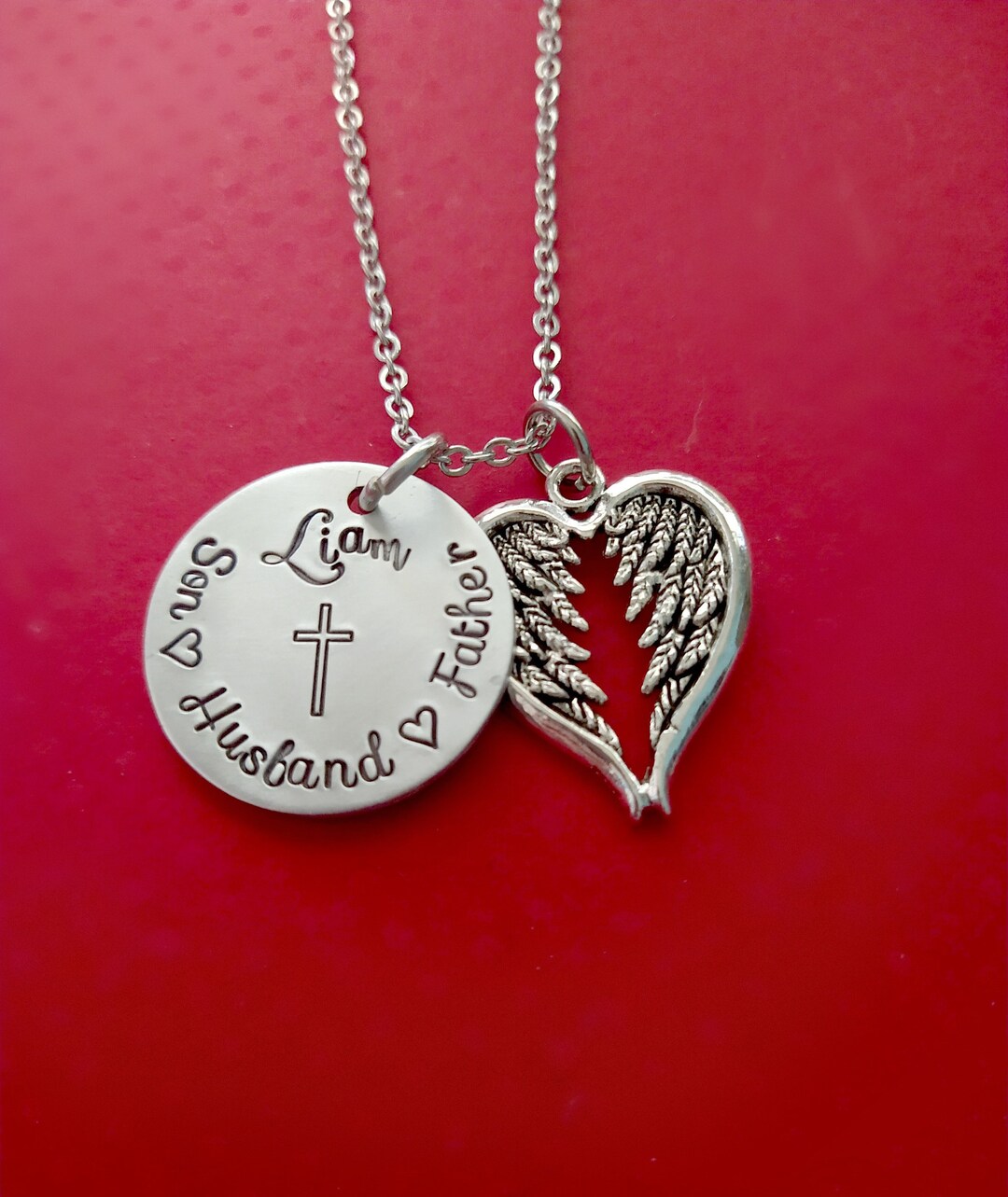 Memorial Necklace, Sympathy Gift in Loving Memory Of, Remembrance ...
