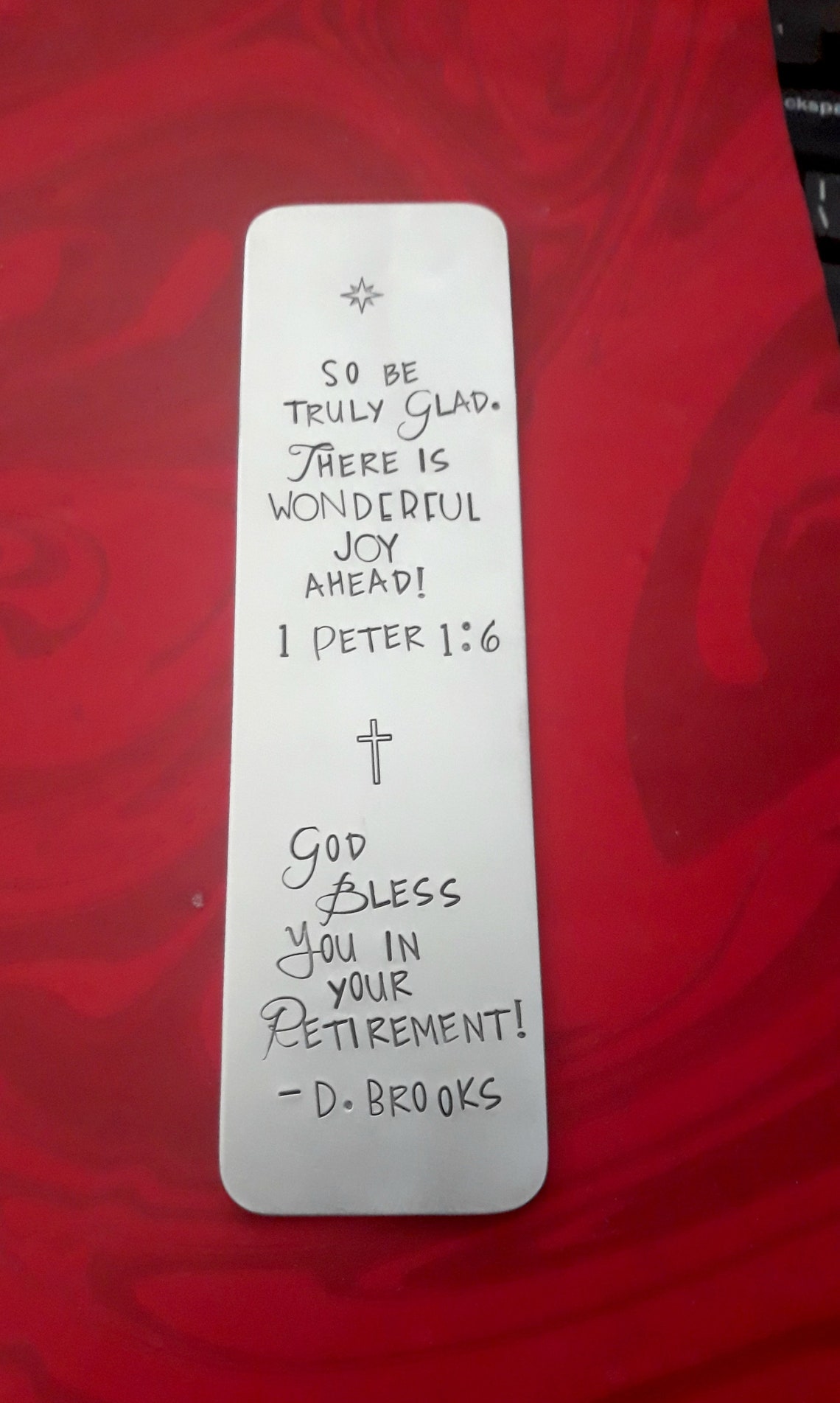 Scripture Religious Bookmark Personalized Biblical Verse Book | Etsy