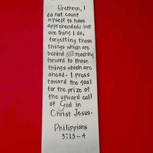 Scripture Religious Bookmark Personalized Biblical Verse Book - Etsy