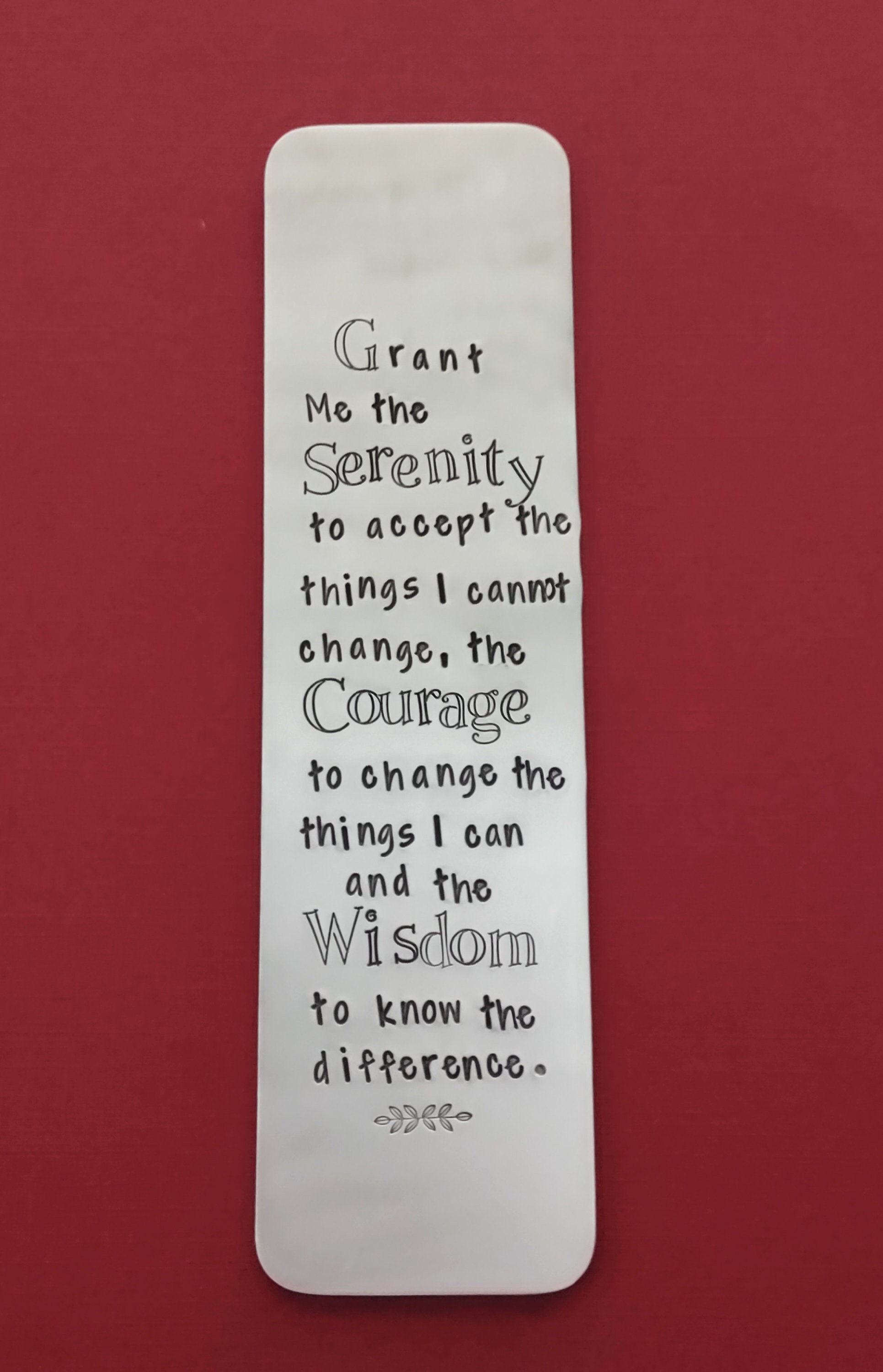 Printable Serenity Prayer Bookmark