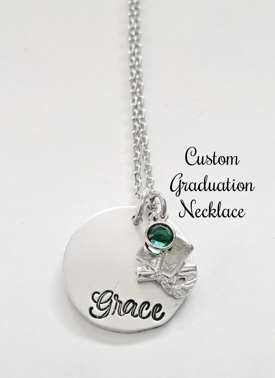 Personalized Graduation Necklace, Pre-k, Kindergarten Elementary Middle ...