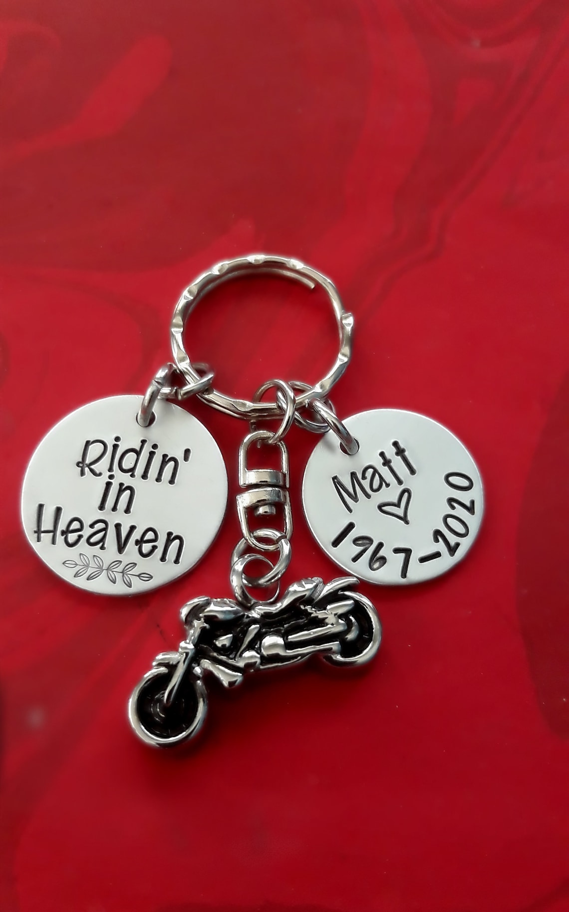 Biker Memorial Keychain Motorcycle Cremation Urn | Etsy