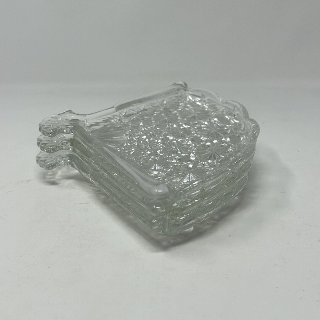 Vintage Glass Fan Dish by Avon Hostess Fancy Soap Dish Set - Etsy