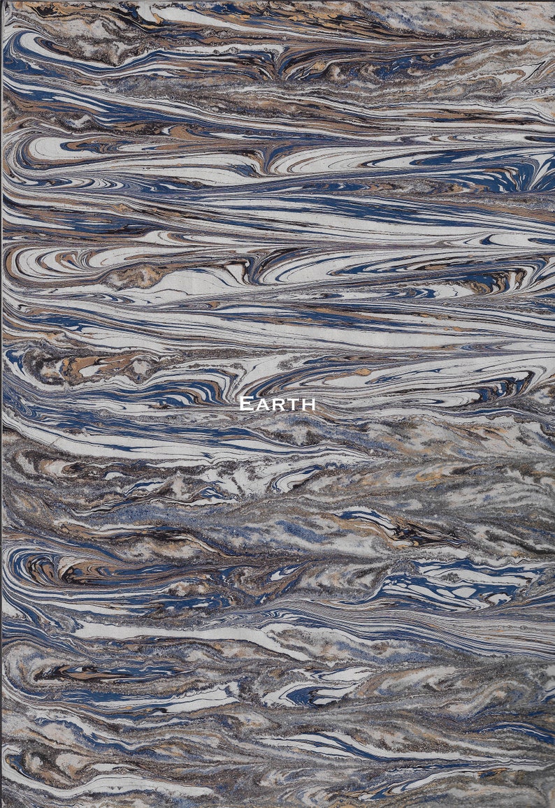 Hand Marbled Paper, 19