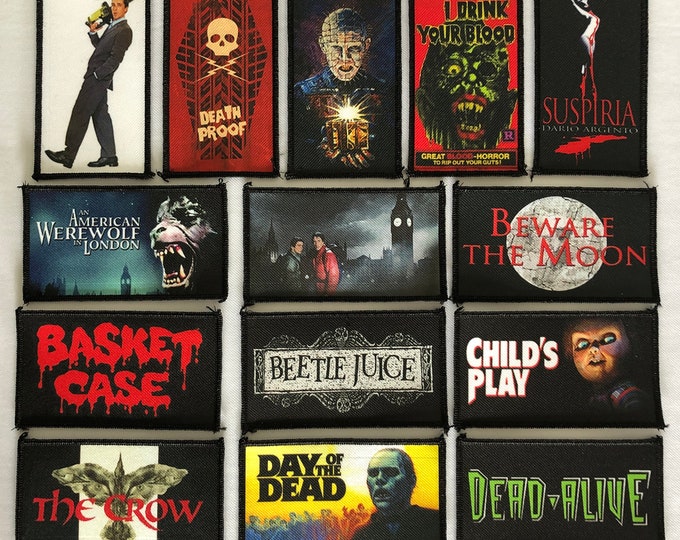 Horror Patches 's, A-M Iron On - Etsy