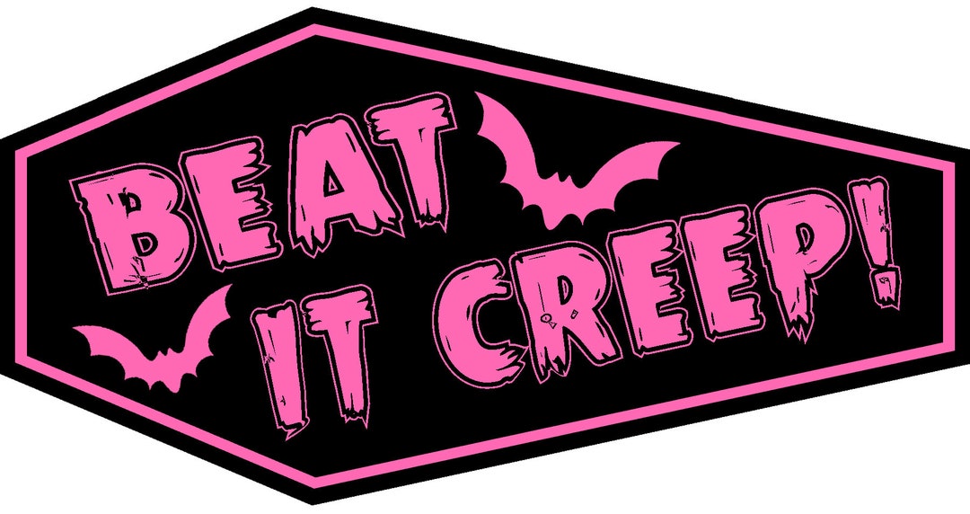 Small Coffin Beat It Creep Iron on Horror Patches - Etsy