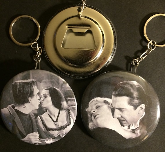 Bottle Opener Button Keychain