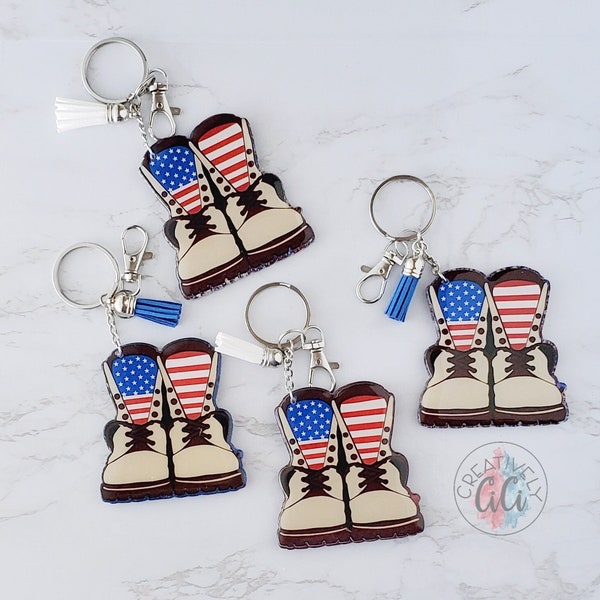 Boots Keychain - Etsy
