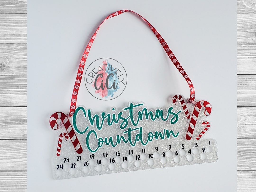 Christmas Countdown, Candy Cane Christmas Countdown, Advent Calendar ...