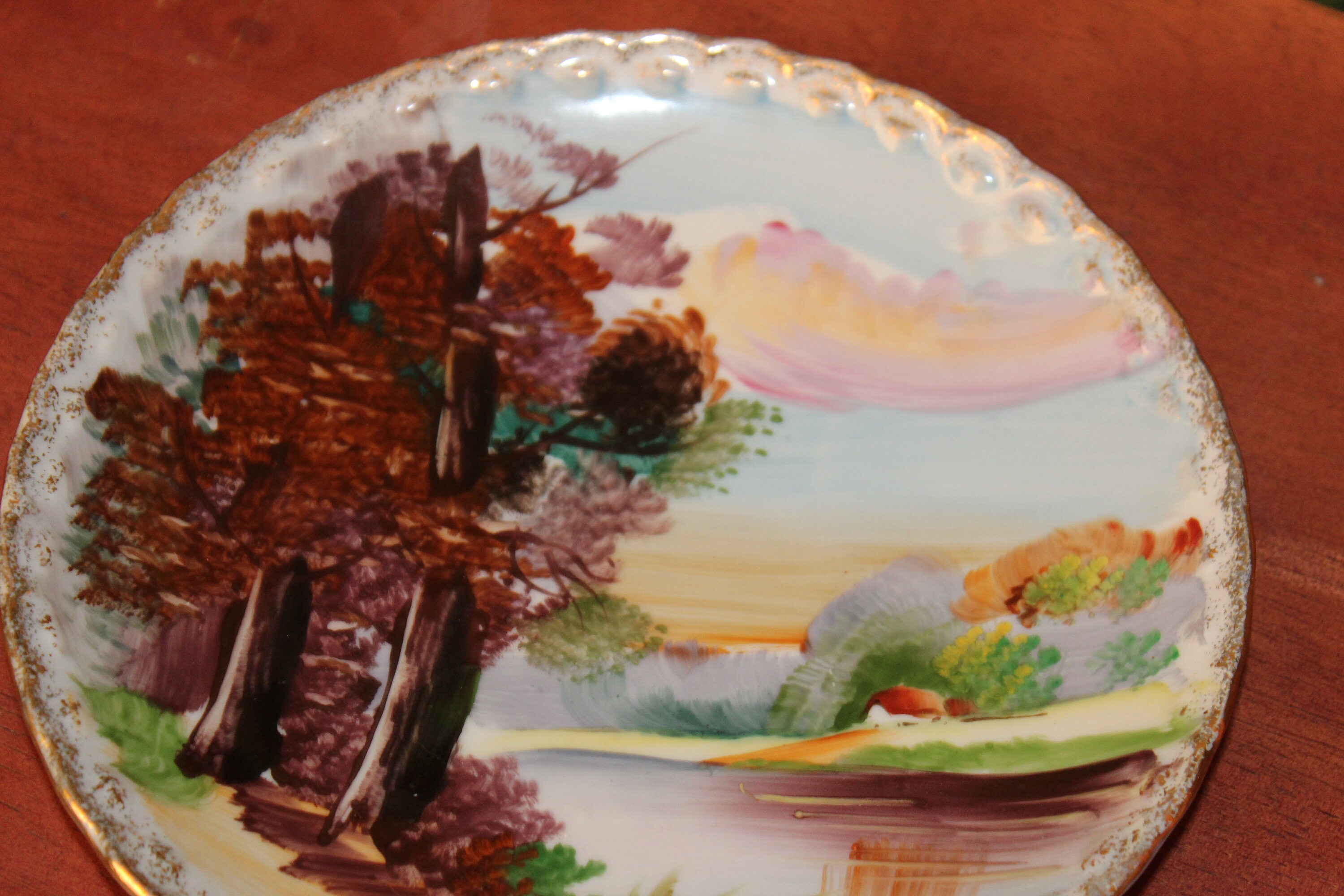 Ucagco Ceramics Japan collector's plate Japanese signed | Etsy