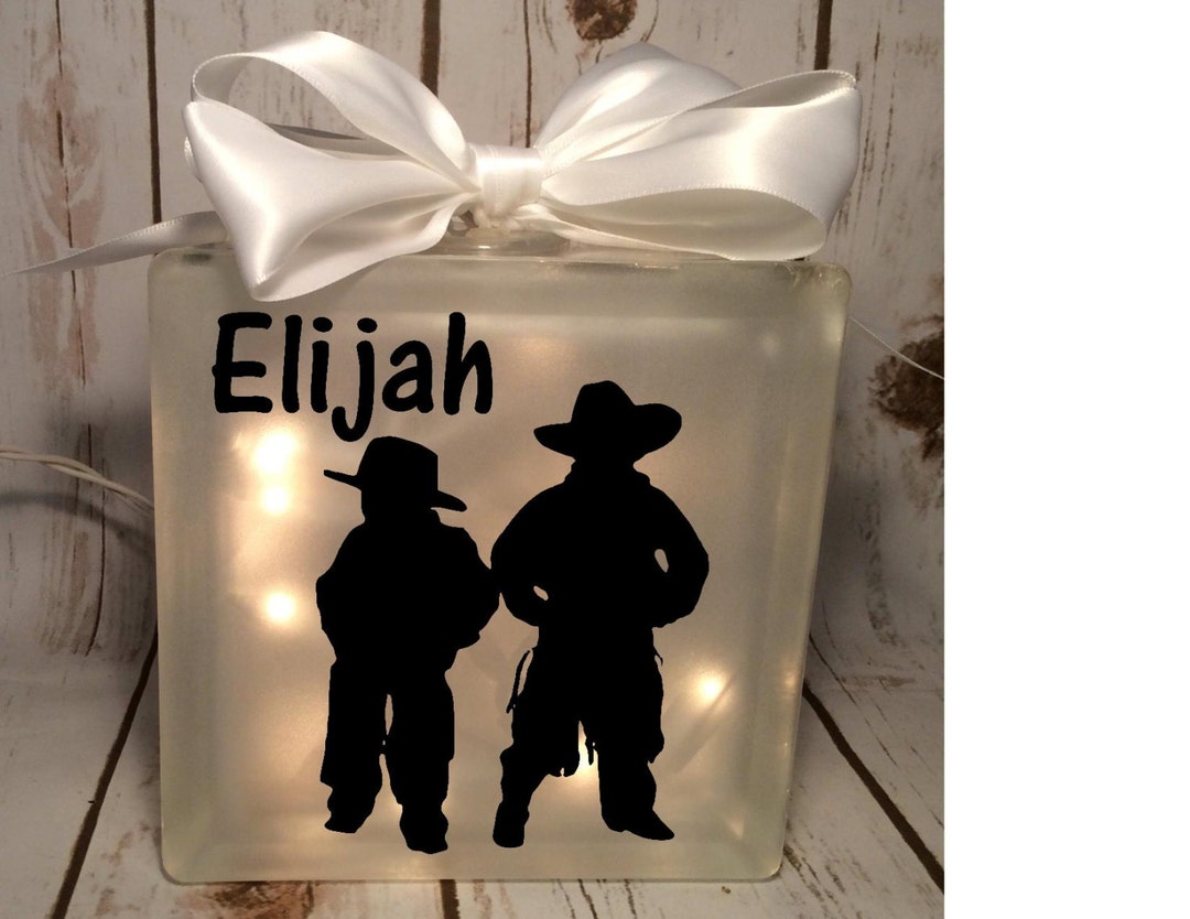 Personalized Nightlight Night Light Tractor Cowboy - Etsy