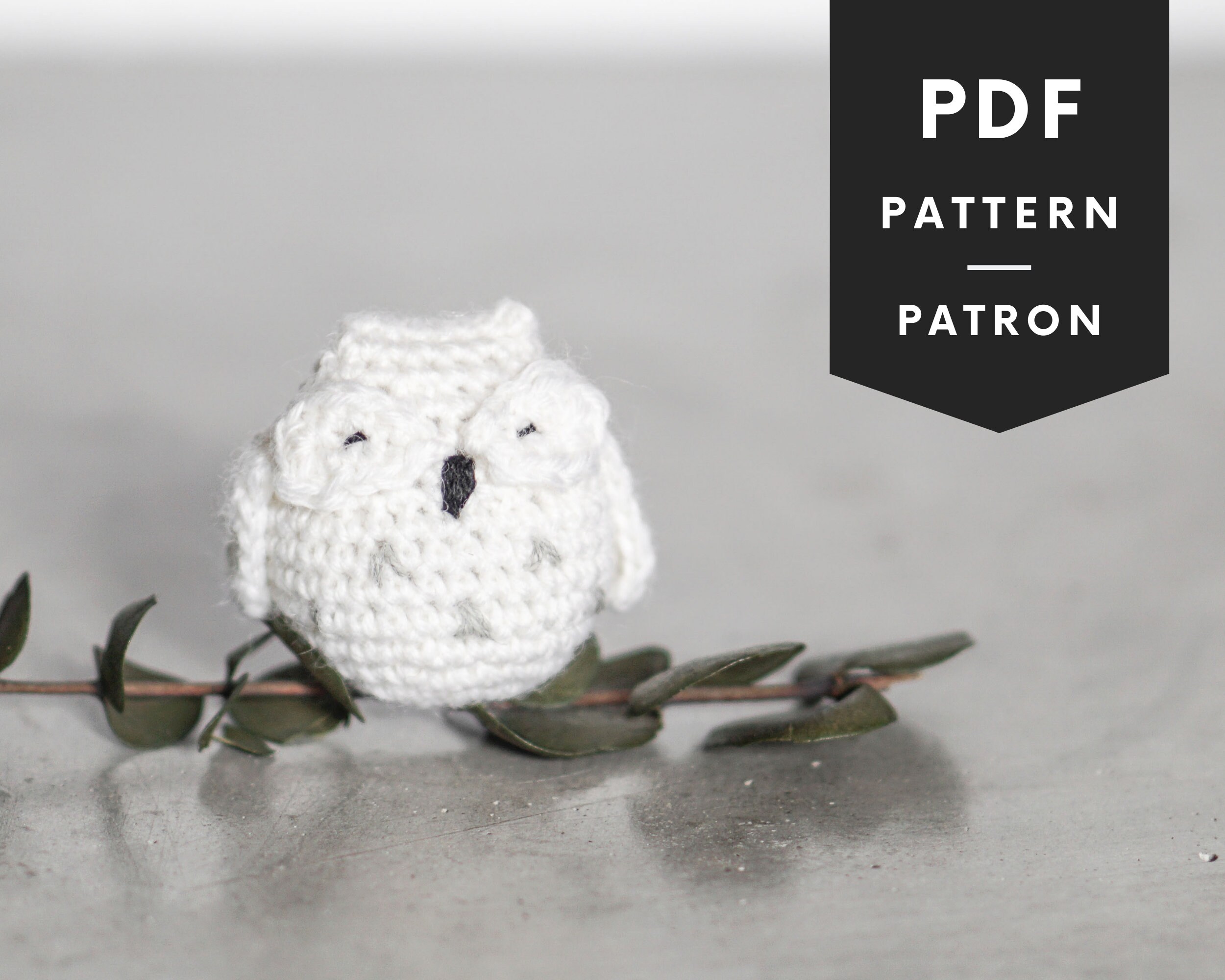 Owl Crochet Pattern PDF Pattern Easy Crochet Owl Mini - Etsy Australia