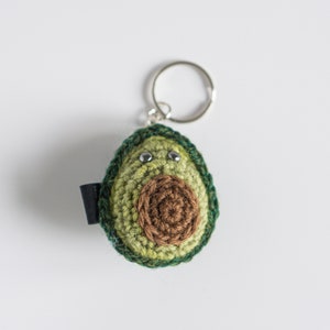 Crochet Pattern of a Mini Avocado Keychain, Vegetable Amigurumi - Etsy