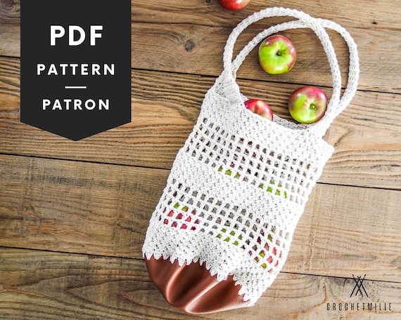Mesh Bag Pattern Crochet Pattern PDF Tutorial Easy Pattern | Etsy