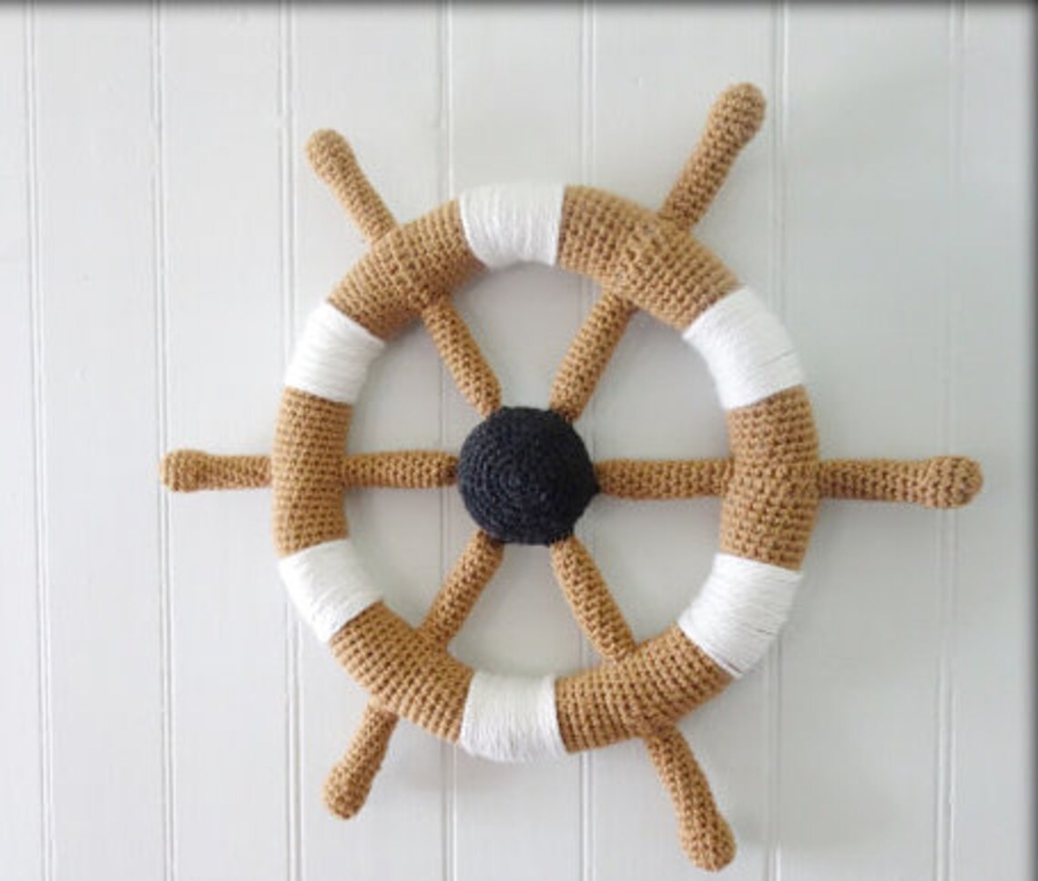 Crochet Boat Helm Pattern: Nautical Nursery Decor (PDF Pattern) - Etsy