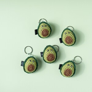 Crochet Pattern of a Mini Avocado Keychain, Vegetable Amigurumi - Etsy