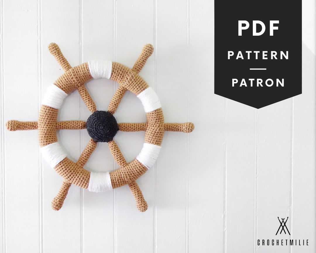 Crochet Boat Helm Pattern: Nautical Nursery Decor (PDF Pattern) - Etsy