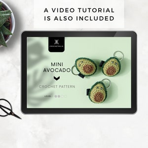 Crochet Pattern of a Mini Avocado Keychain, Vegetable Amigurumi - Etsy