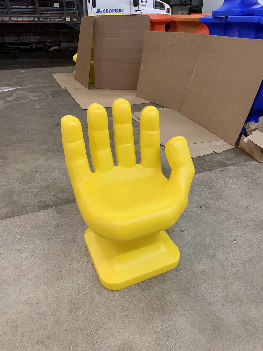 Light Mustard Yellow RIGHT Hand Shaped Chair 32" Tall Adult Size 70's ...