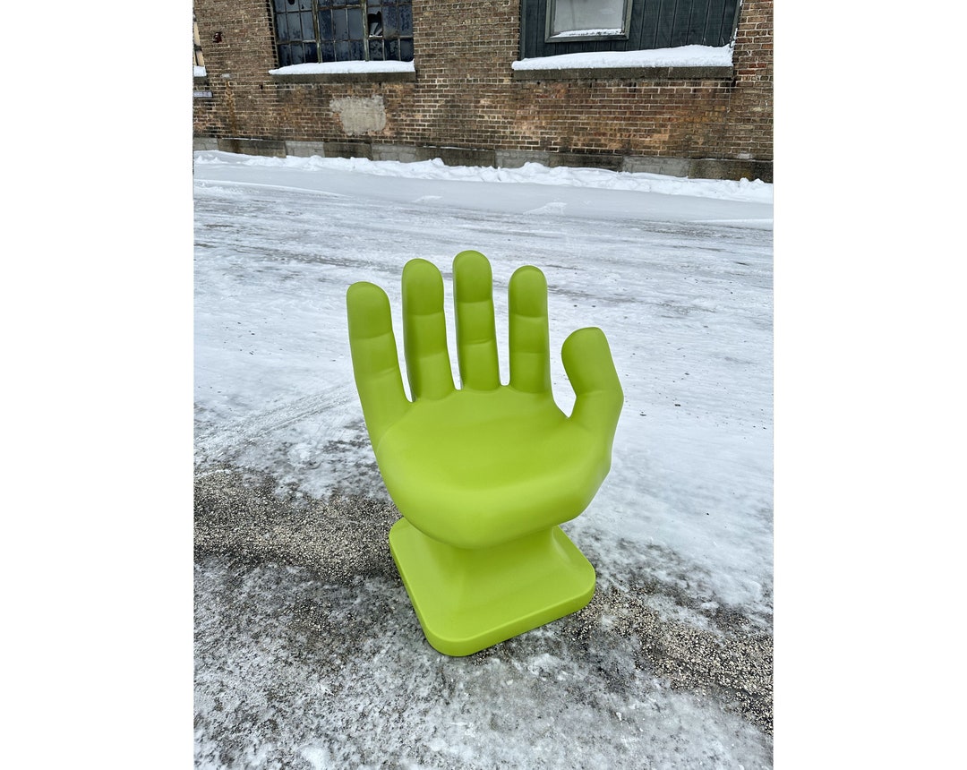 Light Avocado Green RIGHT Hand Shaped Chair 32 Tall Adult Size 70's ...