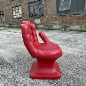 Dark Red RIGHT Hand Shaped Chair 32 Tall Adult Size 70's Retro EAMES ...
