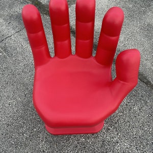 Red RIGHT Hand Shaped Chair 32 Tall Adult Size 70's - Etsy