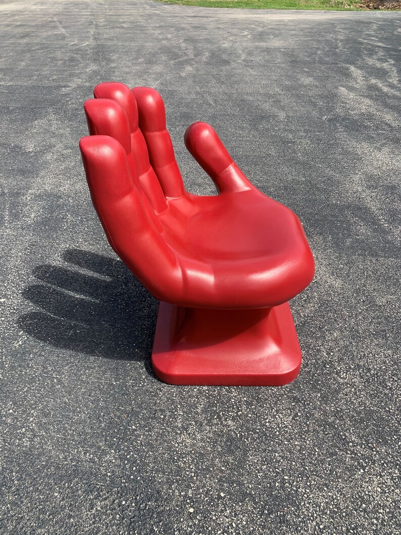 Dark Red RIGHT Hand Shaped Chair 32 Tall Adult Size | Etsy