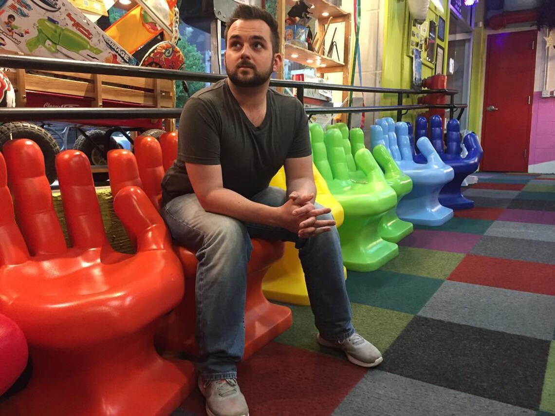 Dark Red RIGHT Hand Shaped Chair 32 Tall Adult Size | Etsy