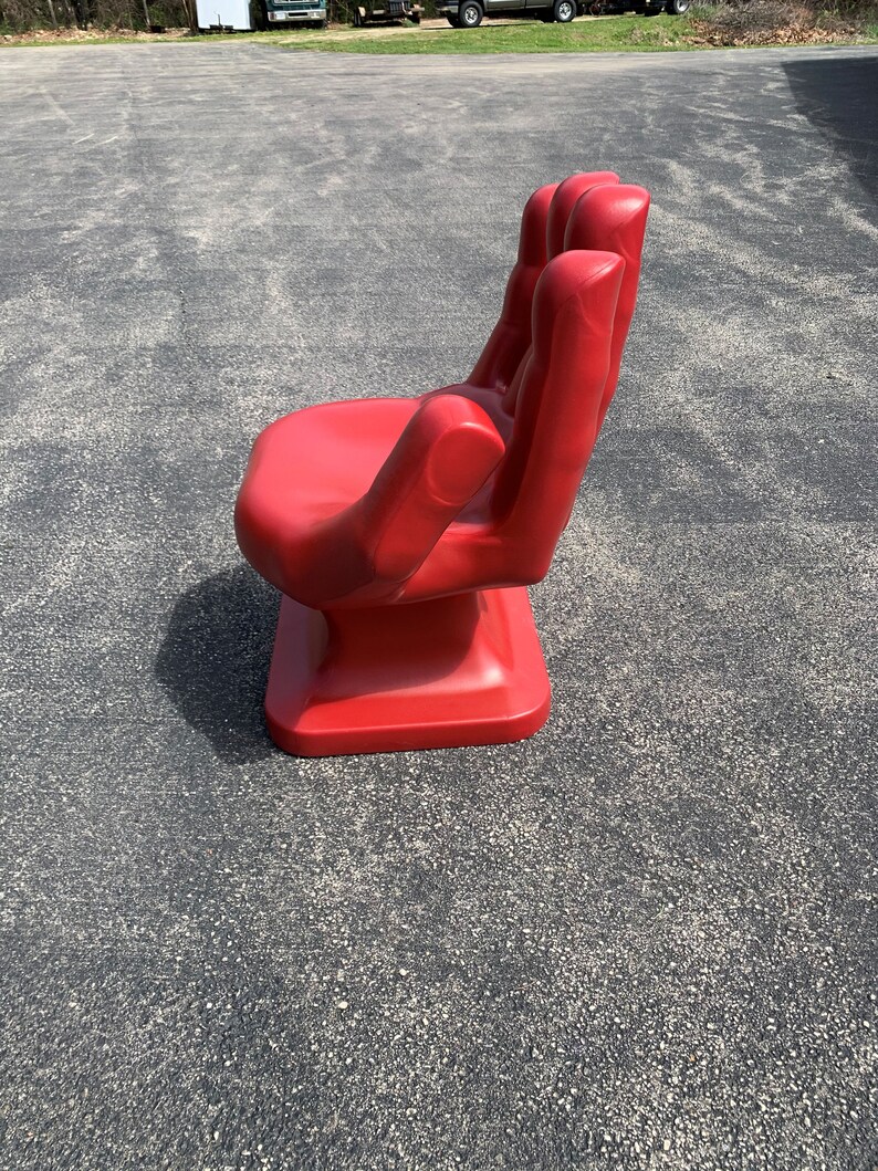 Dark Red RIGHT Hand Shaped Chair 32 Tall Adult Size | Etsy