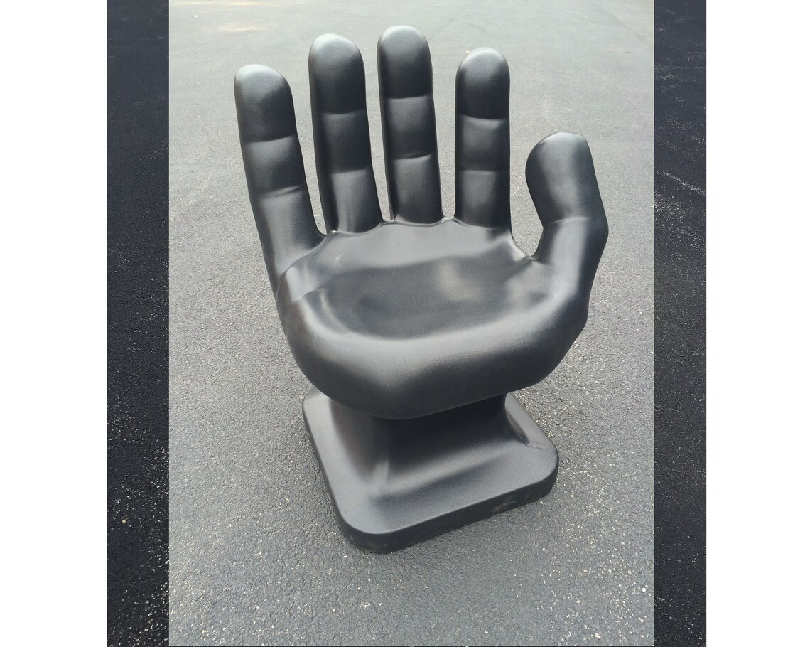 Black RIGHT Hand Shaped Chair 32 Tall Adult Size - Etsy