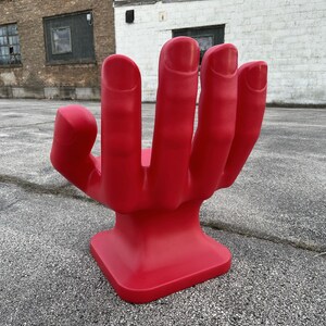 Red RIGHT Hand Shaped Chair 32 Tall Adult Size 70's - Etsy