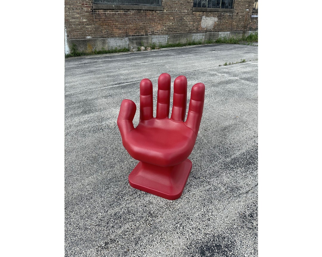 Dark Red LEFT Hand Shaped Chair 32 Tall Adult Size 70's Retro EAMES ...