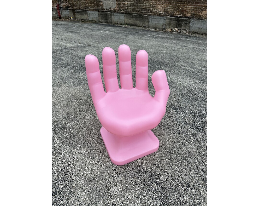 Pale Pink RIGHT Hand Shaped Chair 32 Tall Adult Size 70's Retro EAMES ...