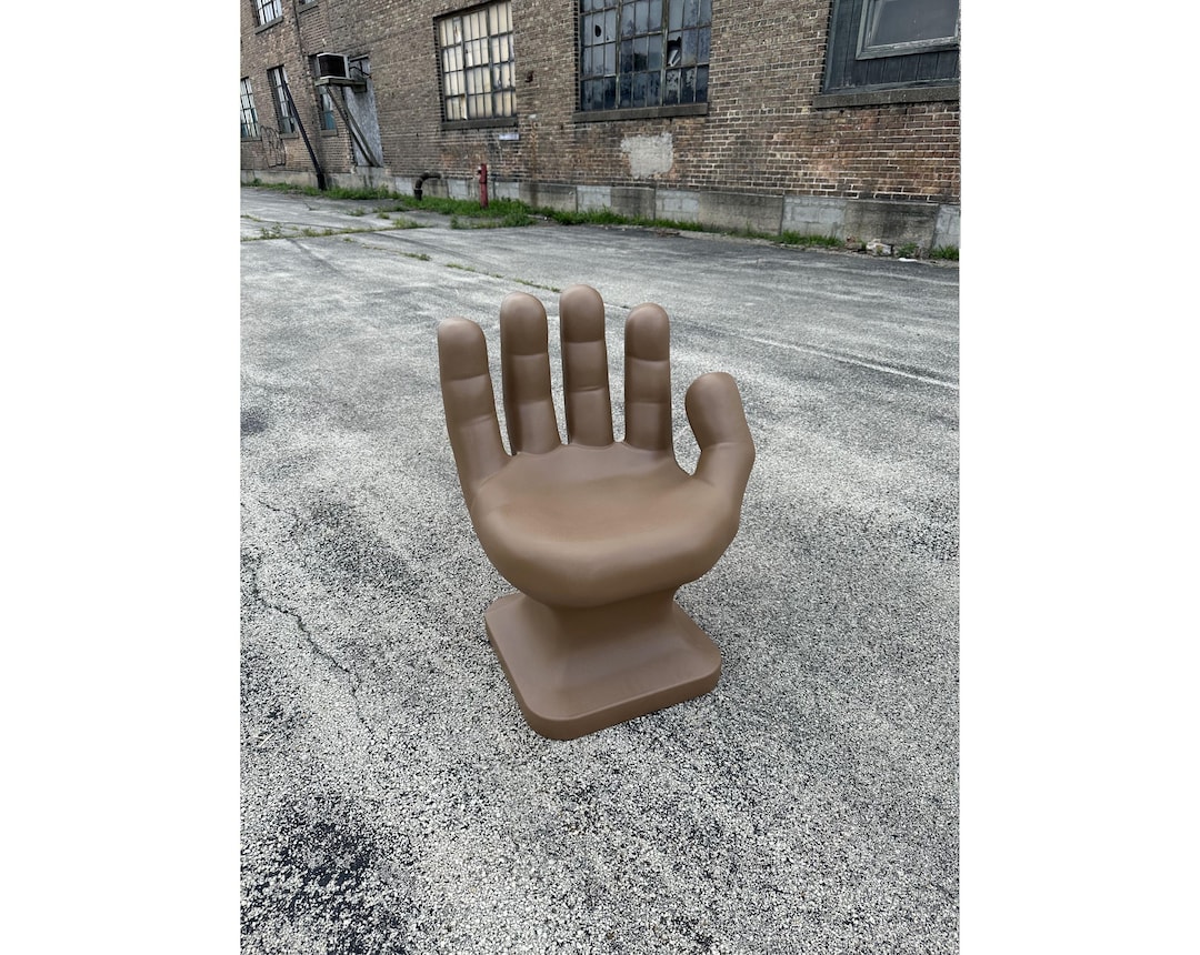 Light Brown / Tan RIGHT Hand Shaped Chair 32" Tall Adult Size 70's ...