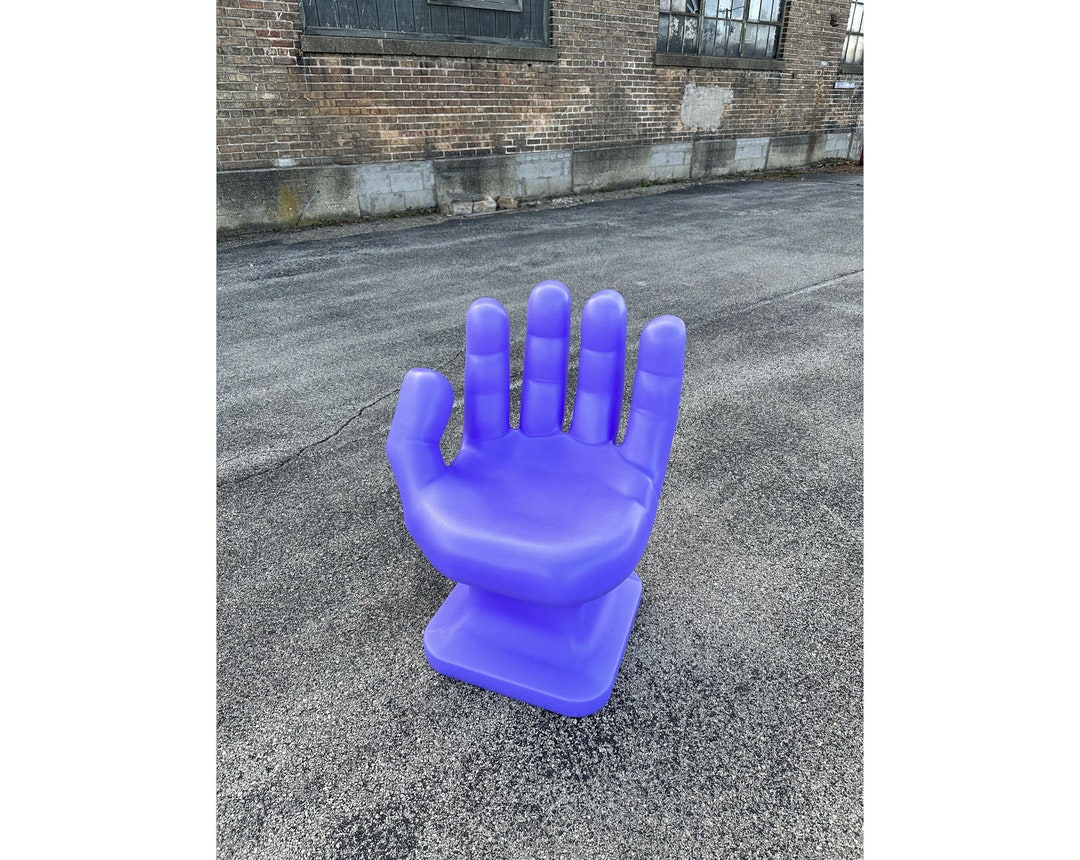 Light Purple LEFT Hand Shaped Chair 32" Tall Adult Size 70's Retro ...