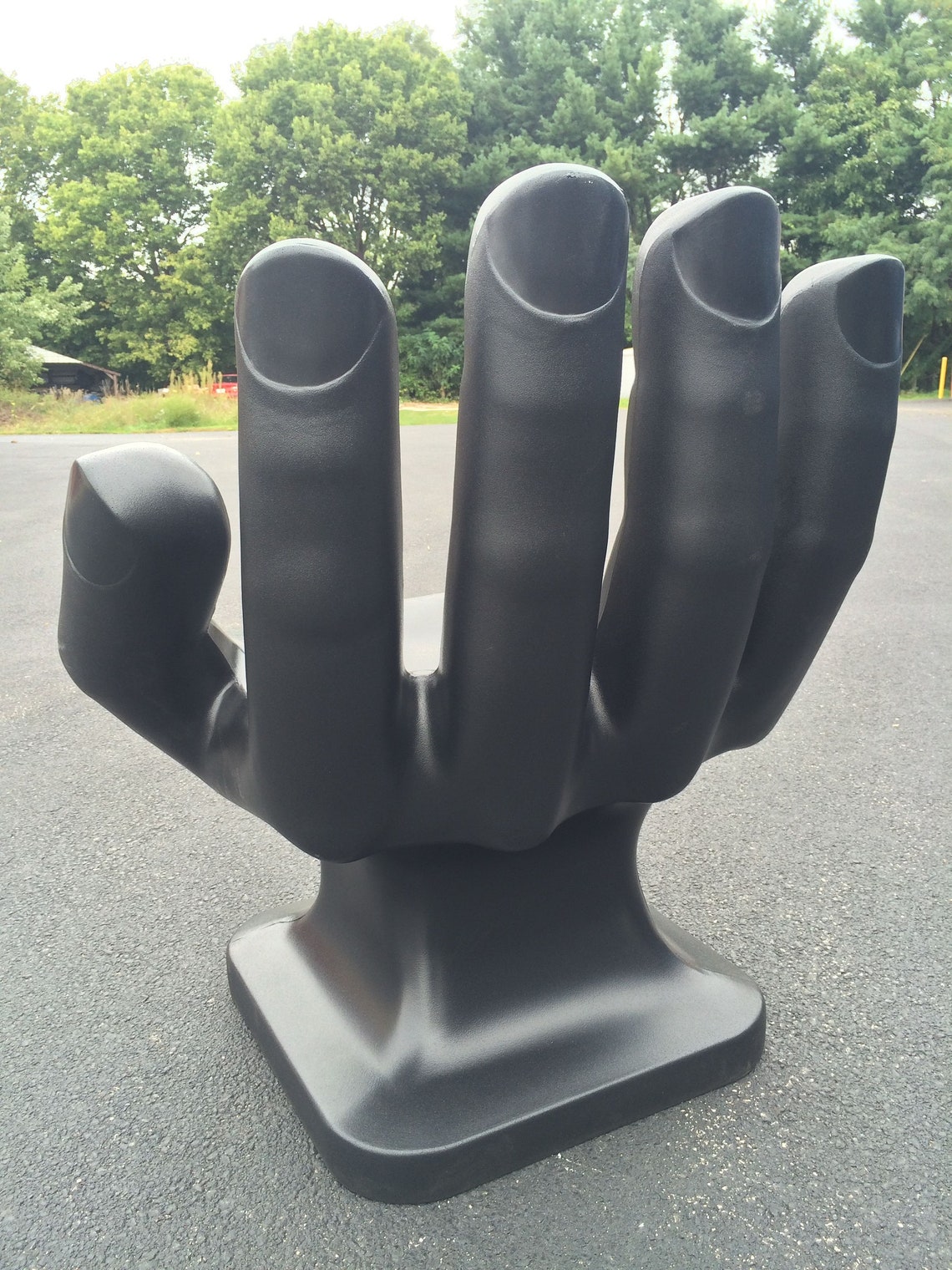 Black RIGHT Hand Shaped Chair 32 Tall Adult Size - Etsy