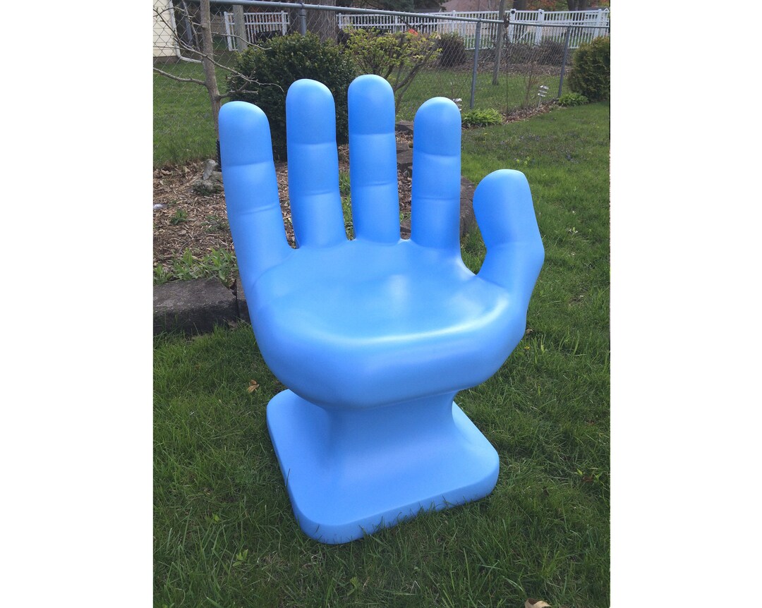 Light Blue RIGHT Hand Shaped Chair 32 Tall Adult Size - Etsy