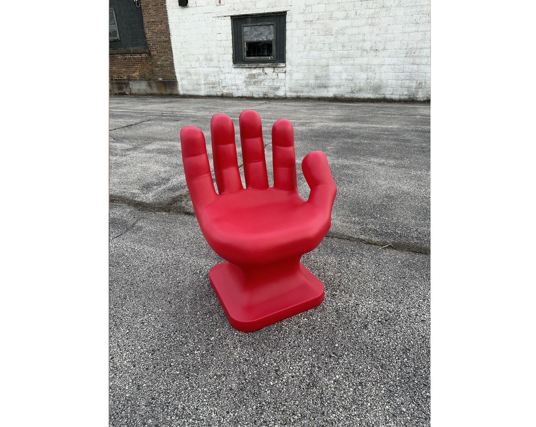 Red RIGHT Hand Shaped Chair 32 Tall Adult Size 70's - Etsy