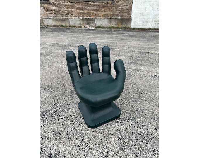 Dark Green RIGHT Hand Shaped Chair 32" Tall Adult Size 70's Retro EAMES ...
