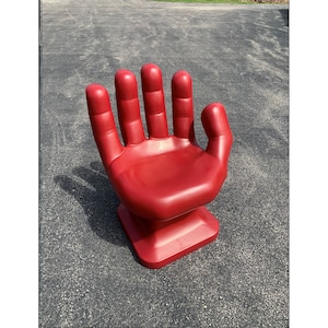 Dark Red RIGHT Hand Shaped Chair 32 Tall Adult Size | Etsy