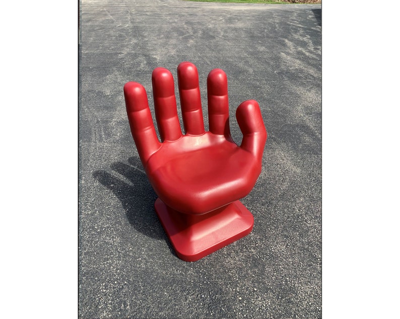 Dark Red RIGHT Hand Shaped Chair 32 Tall Adult Size | Etsy